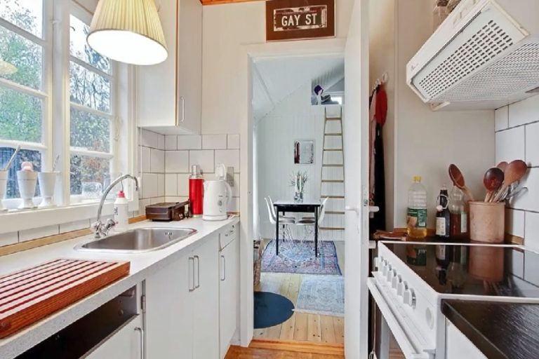 Classic Danish Cottage Black and White Design - Tiny House Universe