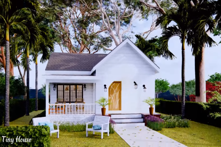 This Simple Small House Plan is Only 56 Sqm - Tiny House Universe