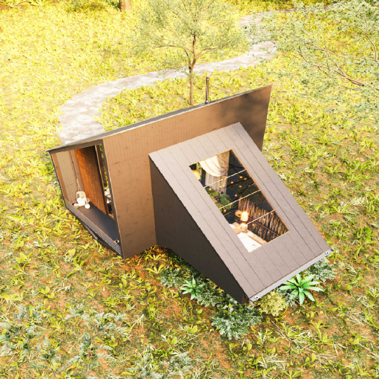 30 m² Brave Modular Slope House Plan: Creative Architectural Design ...