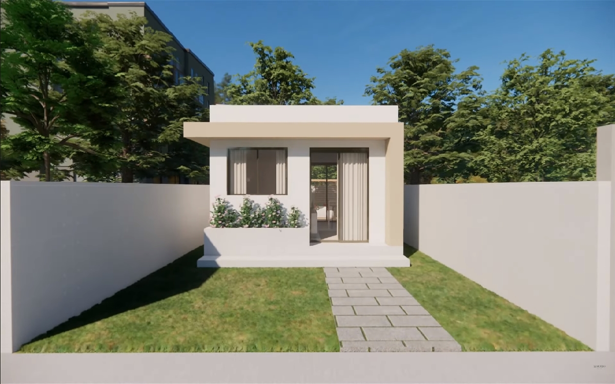 5x5m Masonry Mini House Design Idea - Tiny House Universe