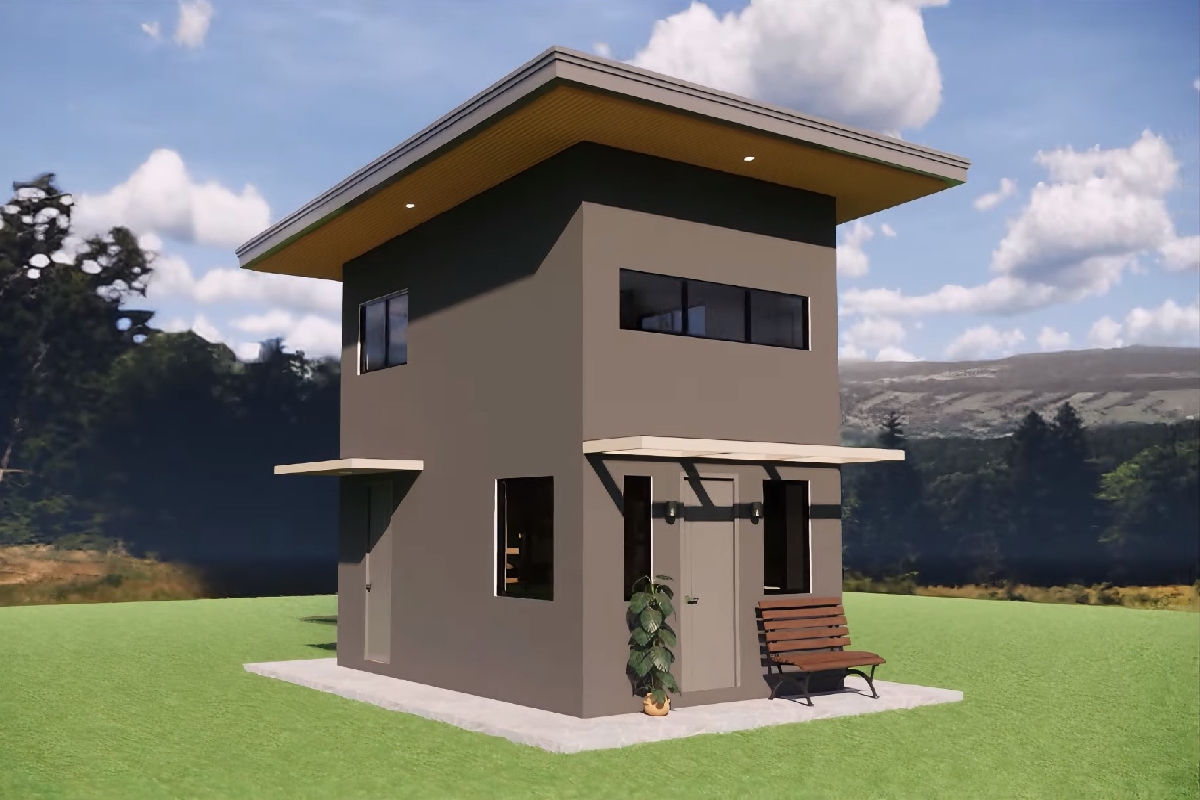 4x6m Loft Type Small House Design Idea - Tiny House Universe
