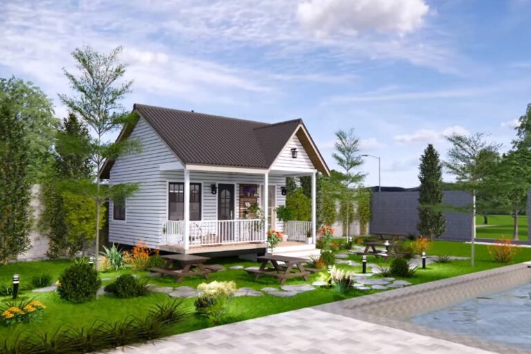 Simple 30m2 Beautiful Farm House Model - Tiny House Universe