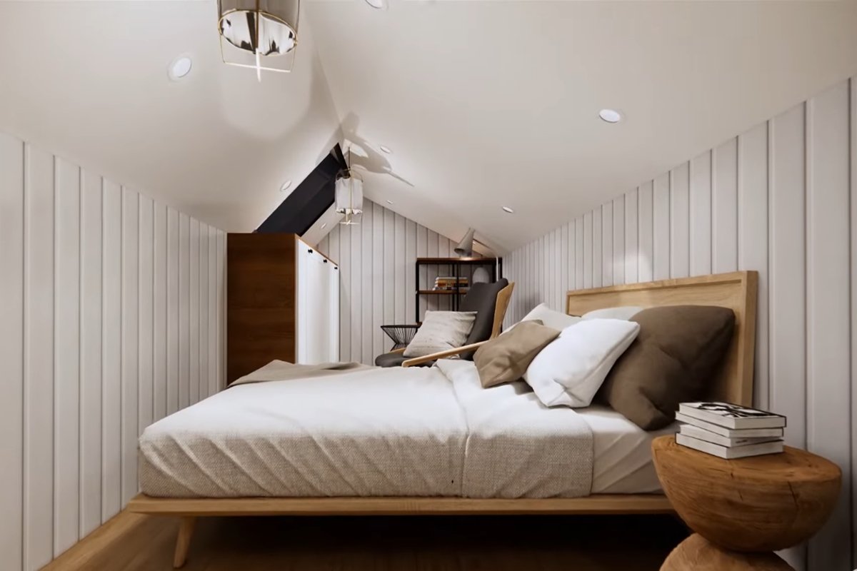 5x12m 3 Bedroom Loft Country House Example - Tiny House Universe